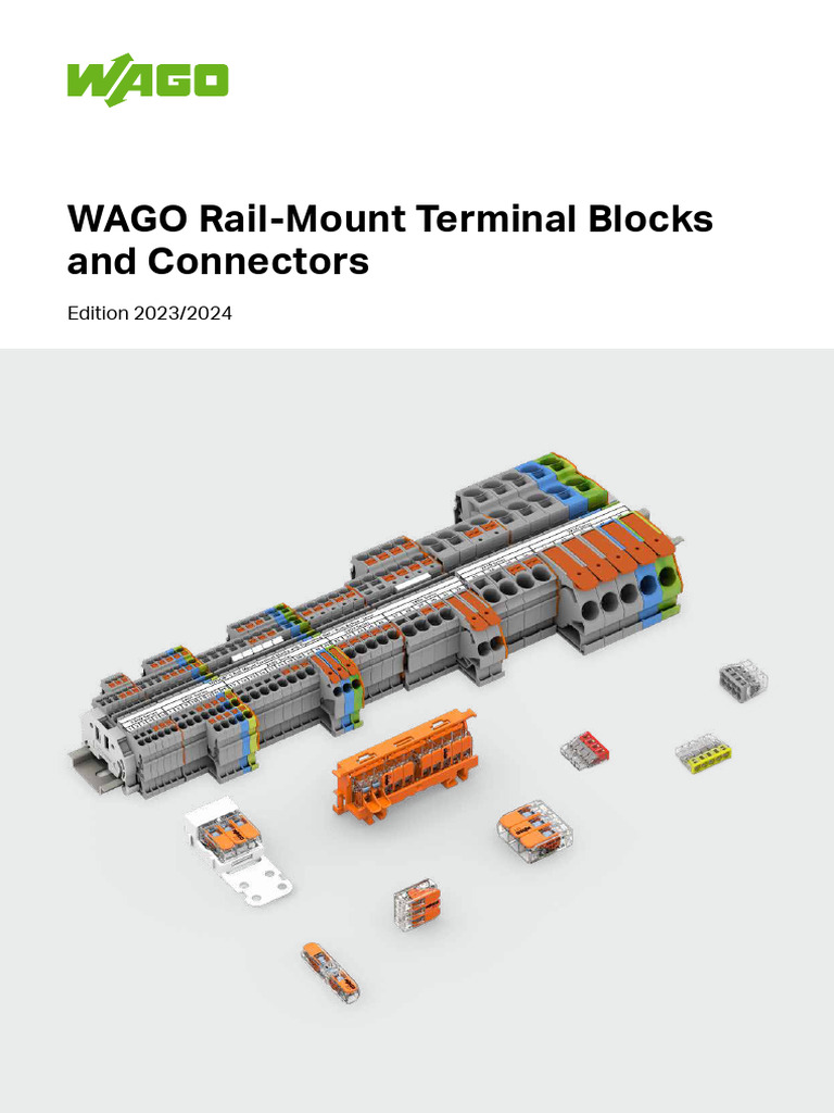 WAGO Rail Mount Terminal Blocks and Connectors 2023 2024 60521361 | PDF ...