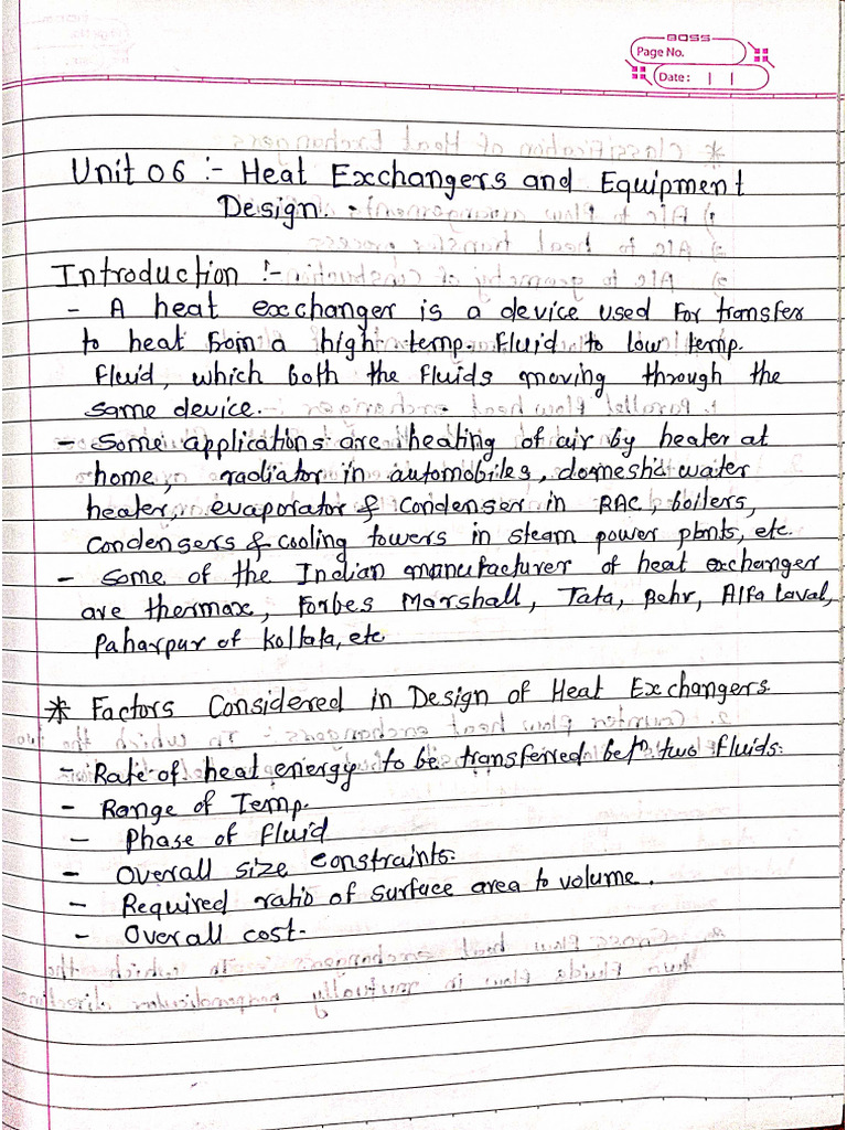 UNIT NO 06 HMT Notes | PDF