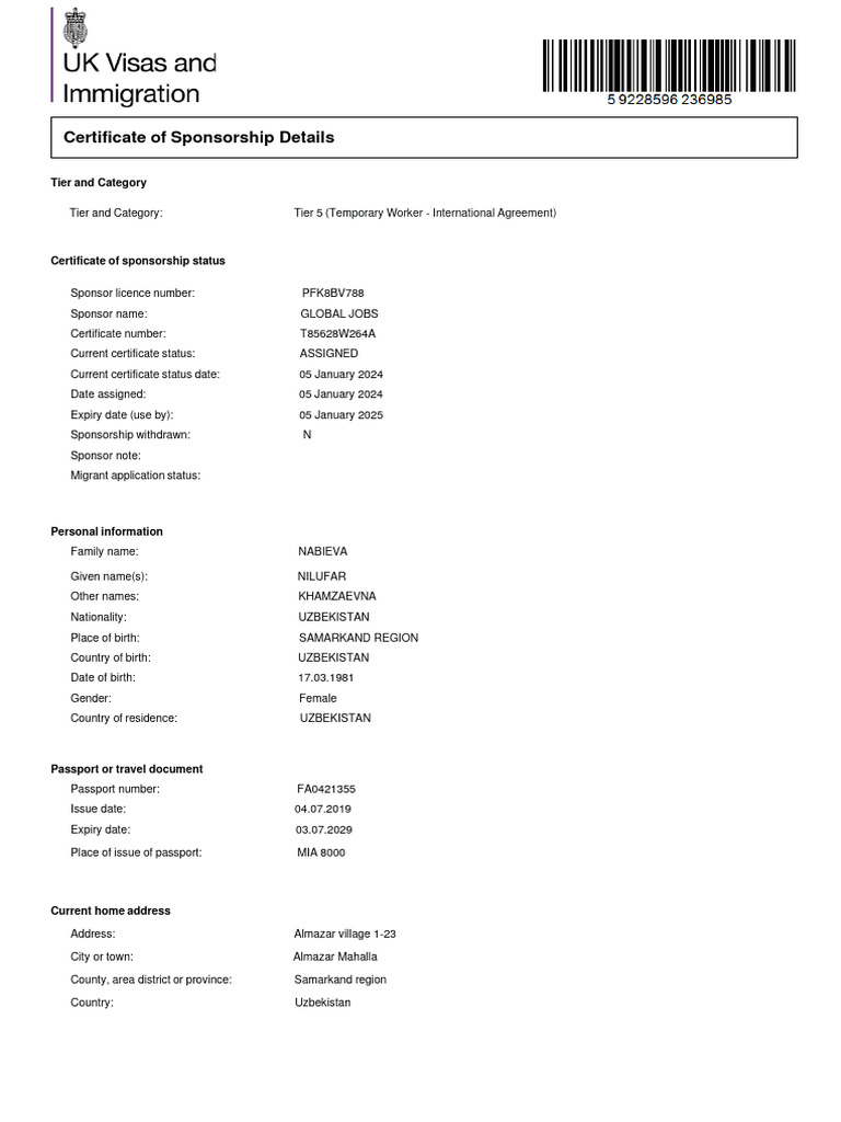 CosNumber NABIEVA | PDF