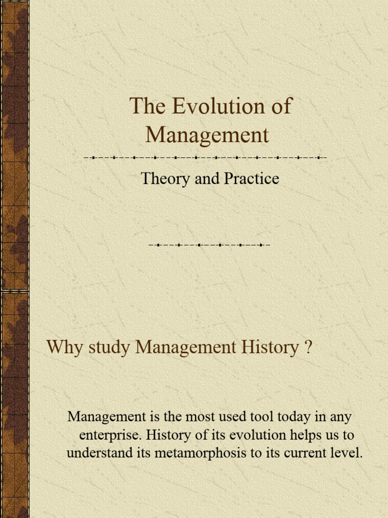 l2 Evolution of MGMT Theories Mba e | PDF | Motivation | Motivational