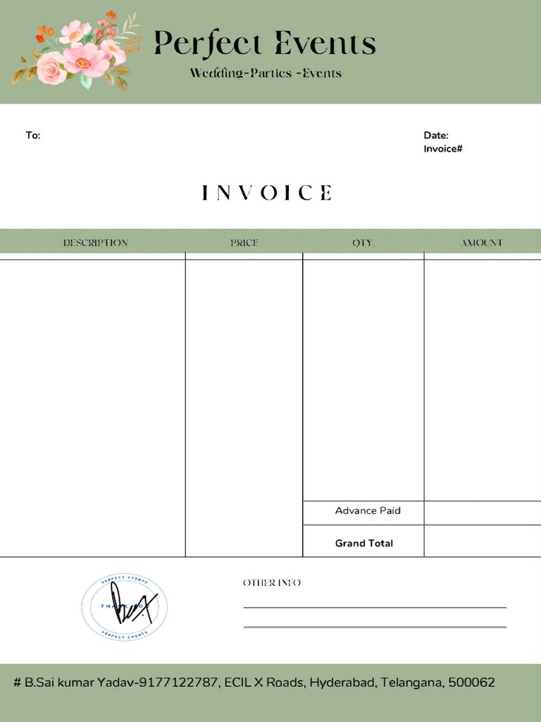 Event Invoice for Sai Kumar Yadav | PDF | Technology & Engineering