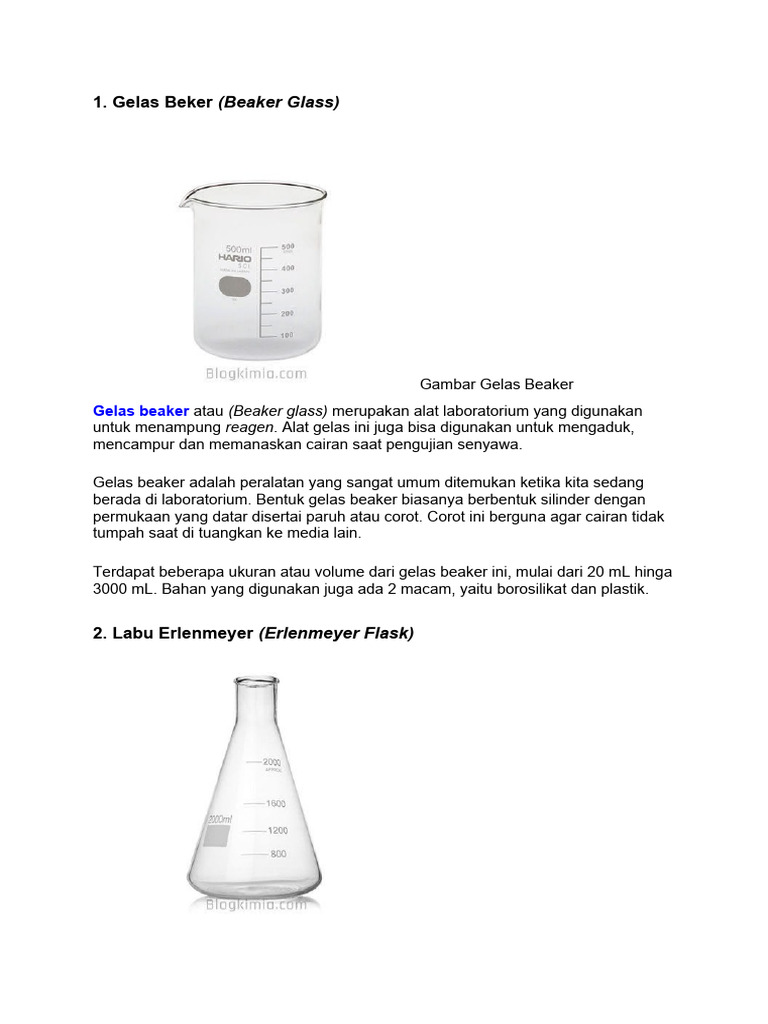 Alat Laboratorium dan Fungsinya | PDF | Sains & Matematika