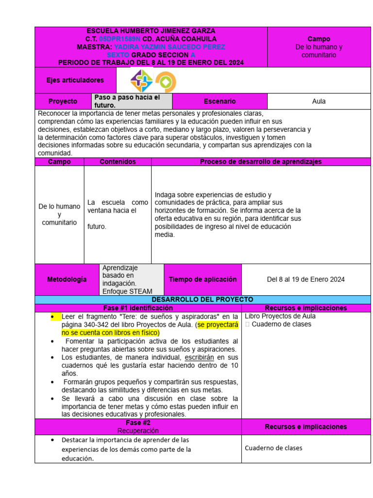 6to Grado Enero - 02 Se Van para No Volver (2023-2024) | PDF