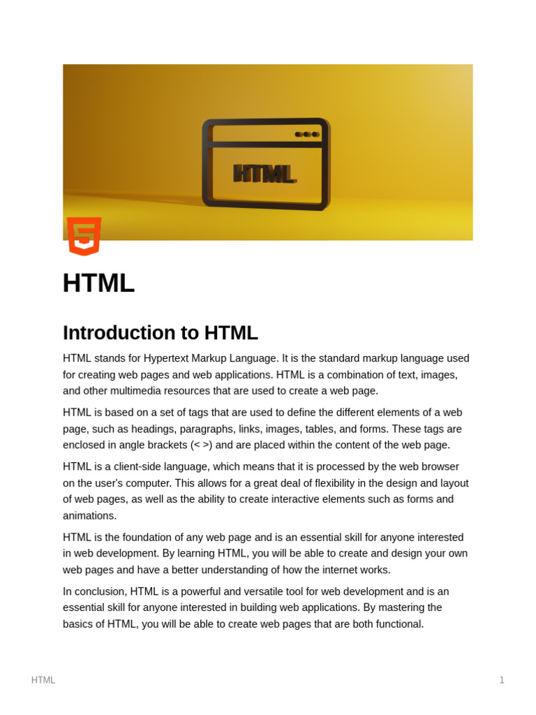 Html Ebook Pdf