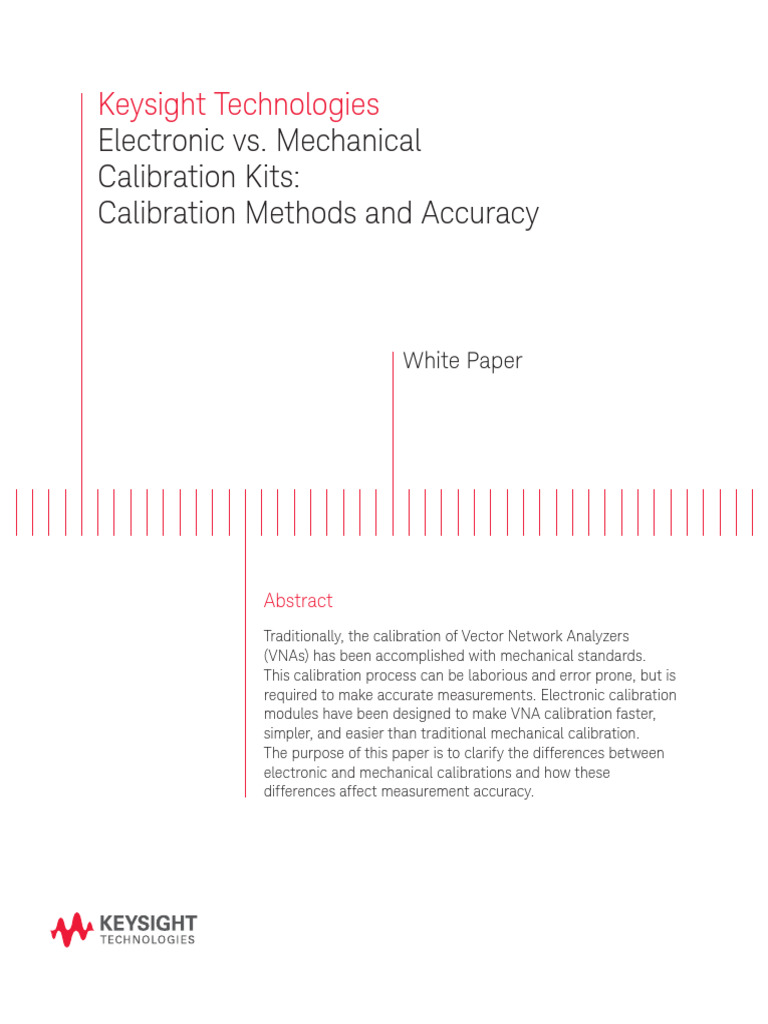 Electronic & Mechanical Calibration Methods | PDF