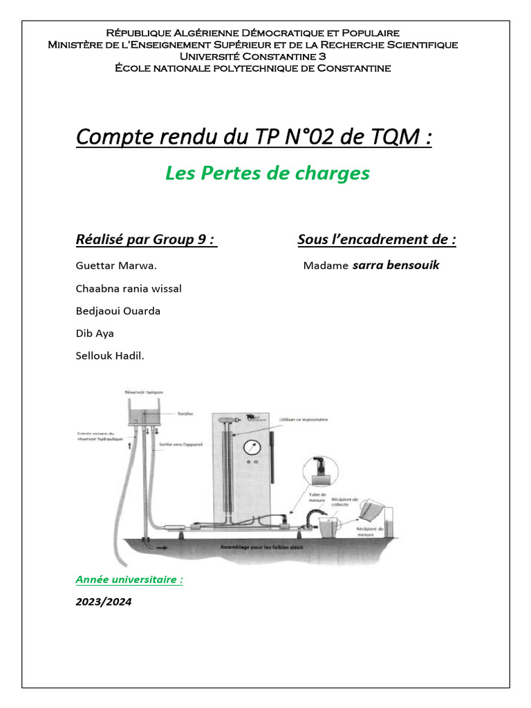 TP2 TQM | PDF | Méthodes et références pédagogiques