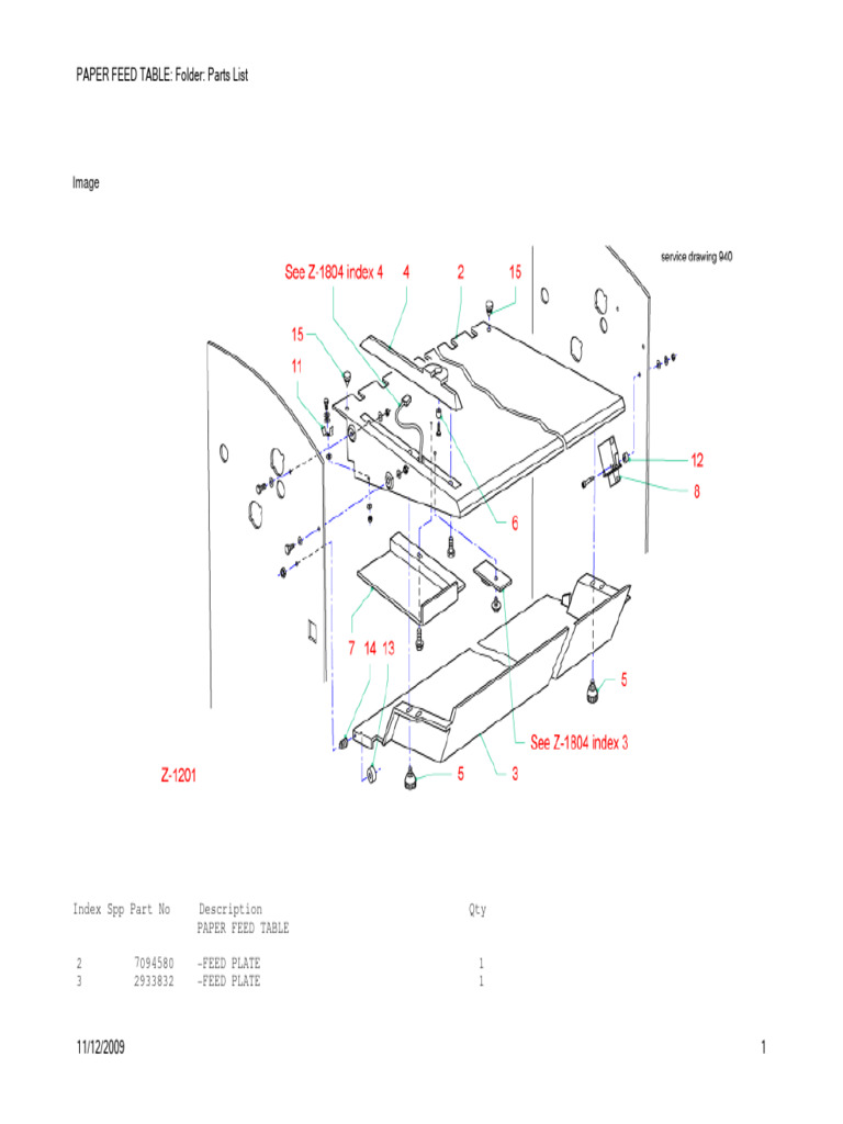 TSM Océ 940_PartList | PDF