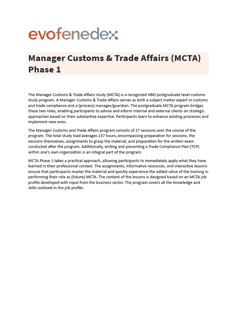 MCTA Profile | PDF