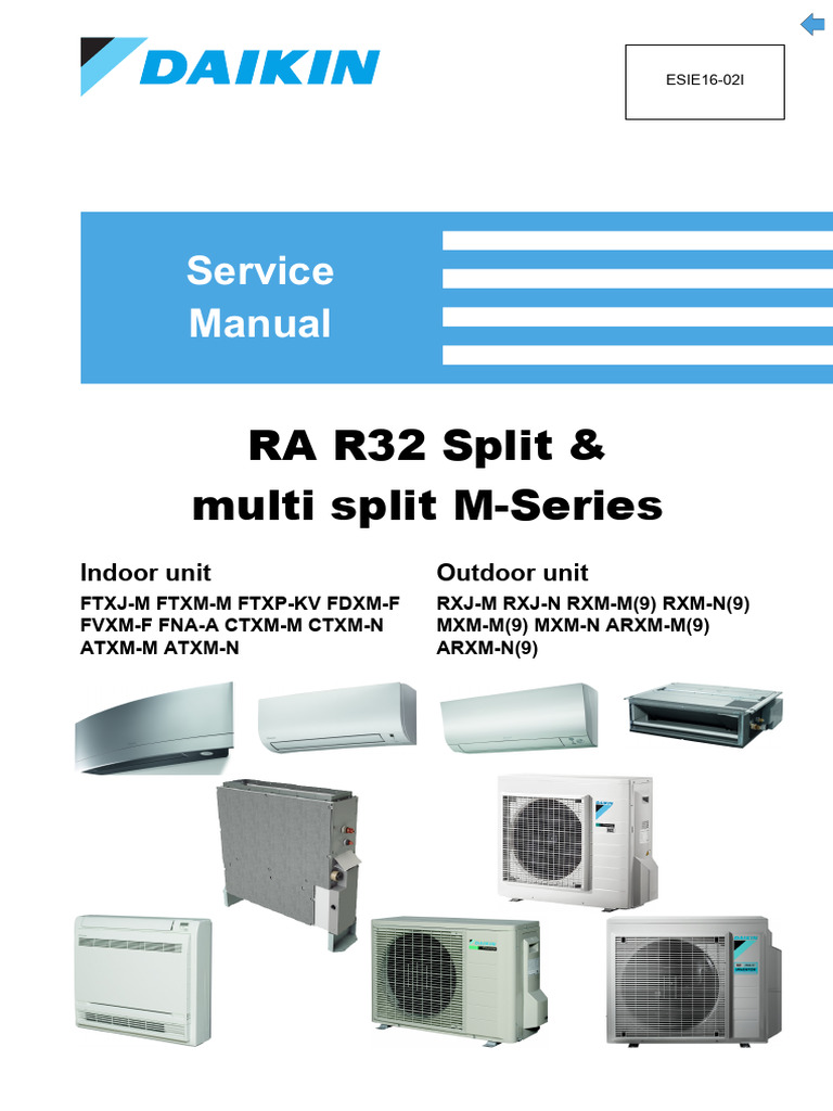Service Manual Multisplit R32 ESIE16-02I English 231206 225703 | PDF | Leak | Manufactured Goods