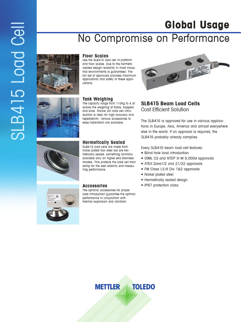 MAR - DS - SLB415 - Load Cell - en | PDF