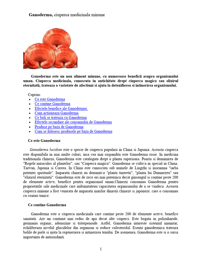 Ganoderma | PDF
