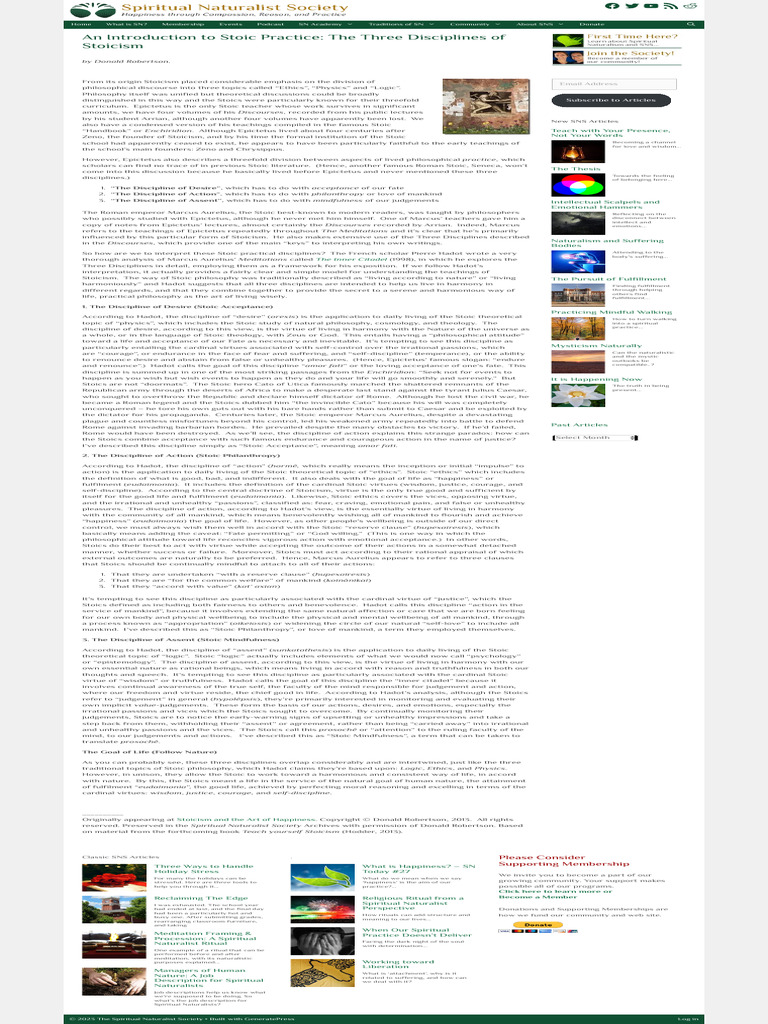 An Introduction To Stoic Practice: The Three Disciplines of Stoicism ...