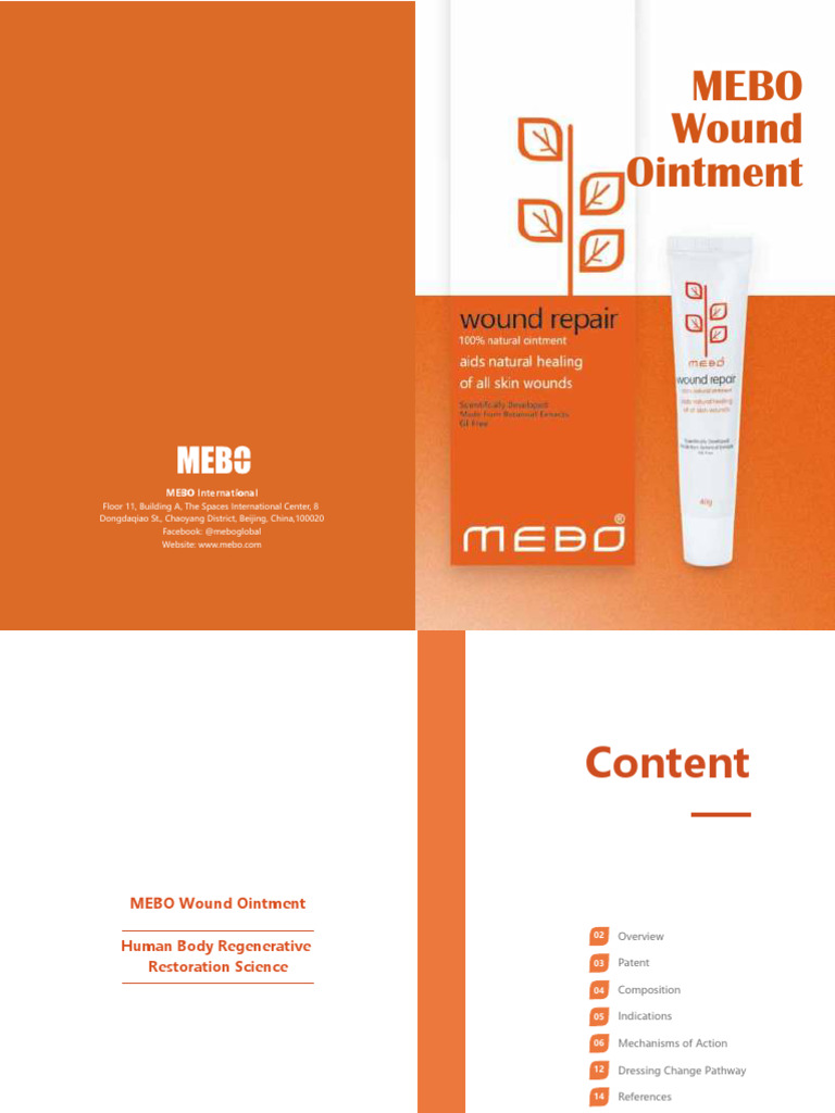 MEBO Wound Ointment Overview and Benefits | PDF