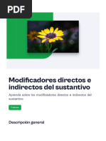Ejemplos de Modificadores Directos e Indirectos | PDF | Asunto ...