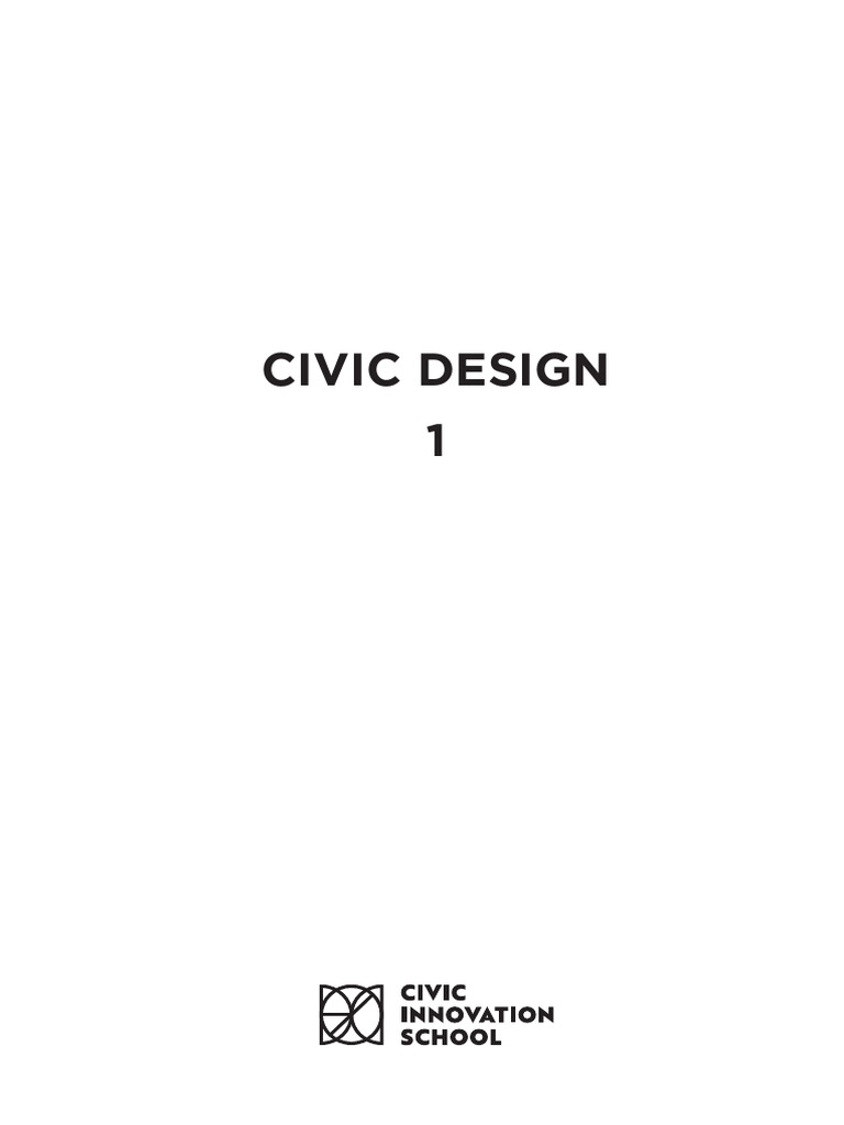 Civic Design Book | PDF