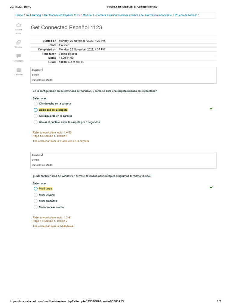Get Connected CISCO - Prueba de Módulo 1 | PDF