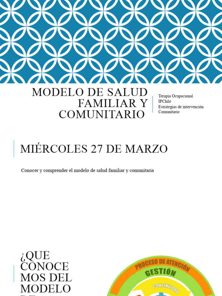 Clase 5 - Modelo de Salud Familiar | PDF