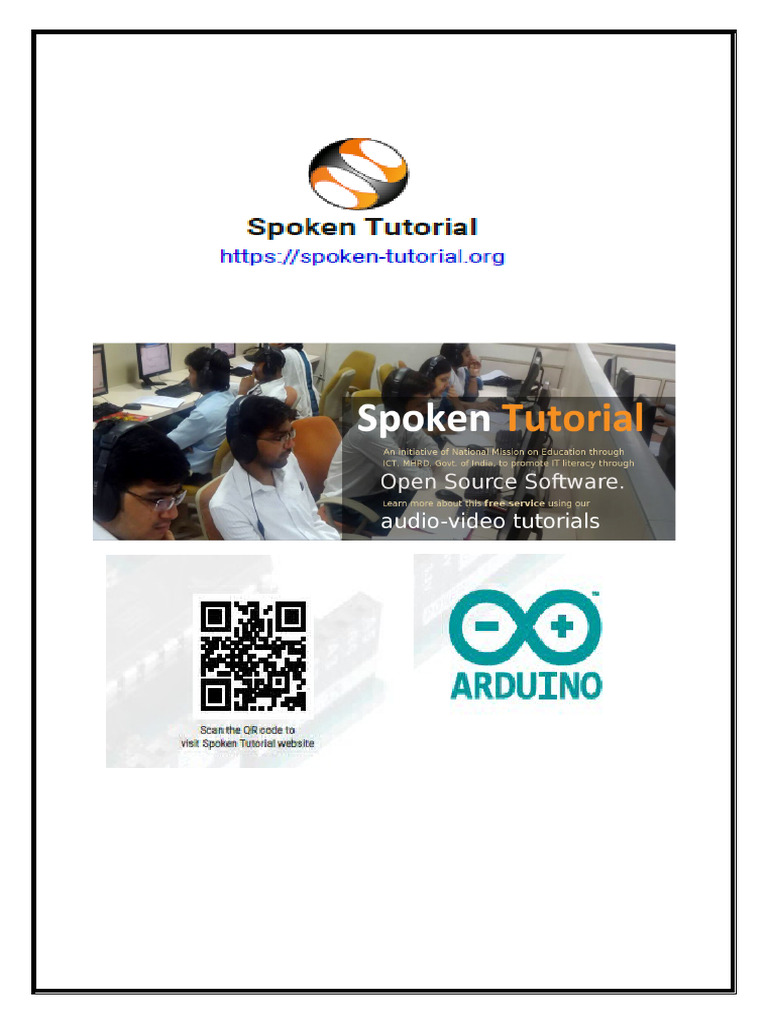 Arduino Spoken Tutorial Links | PDF