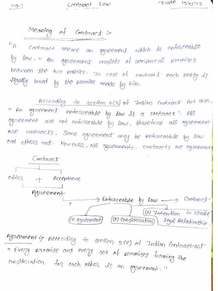 Contract Notes | PDF
