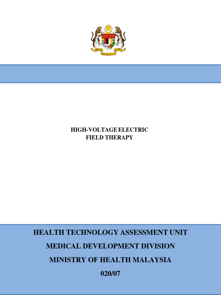 High Voltage Electric Field Therapy | PDF