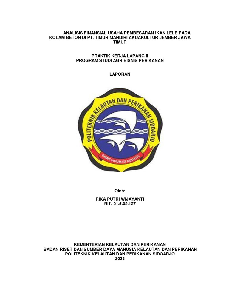 Laporann PKL 2 Rika | PDF
