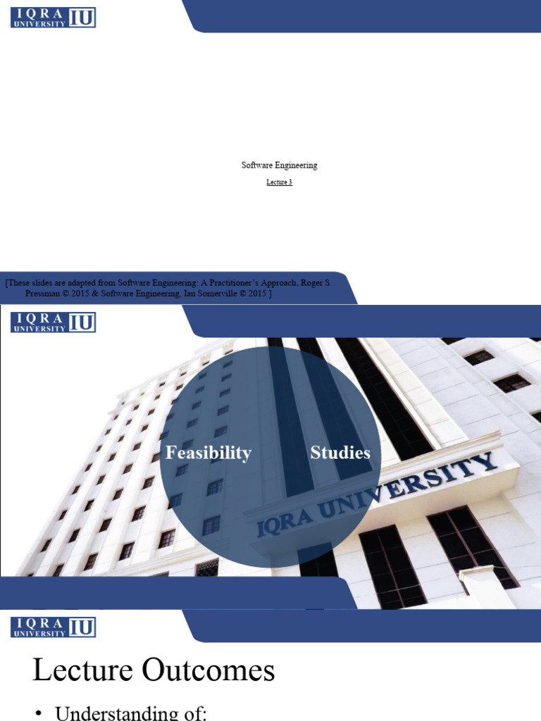 Lecture 3 | PDF | Feasibility Study | Cost
