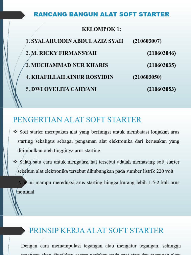 Rancang Bangun Alat Soft Starter | PDF