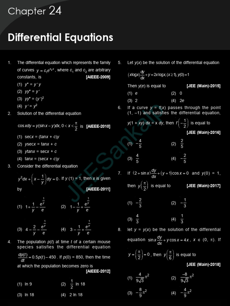 Differential Equations | PDF