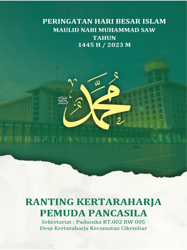 Proposal Kegiatan Maulid Nabi PP | PDF