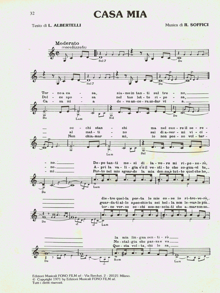 Casa Mia - Equipe 84 | PDF