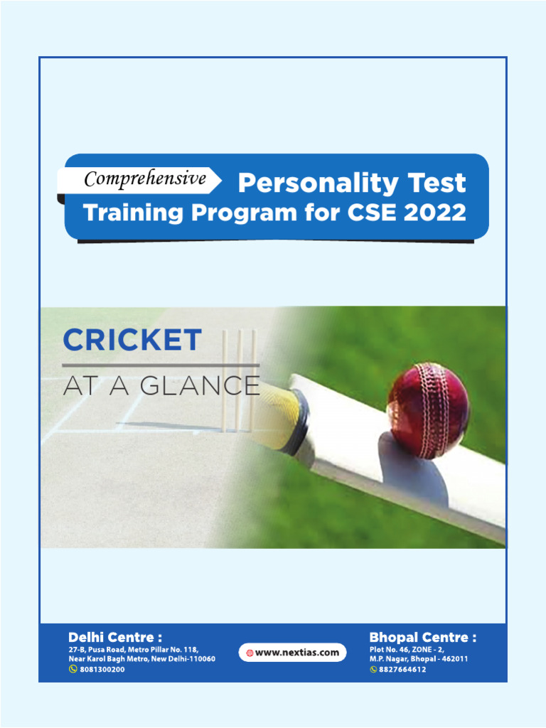Cricket Fielding Positions Explained | PDF