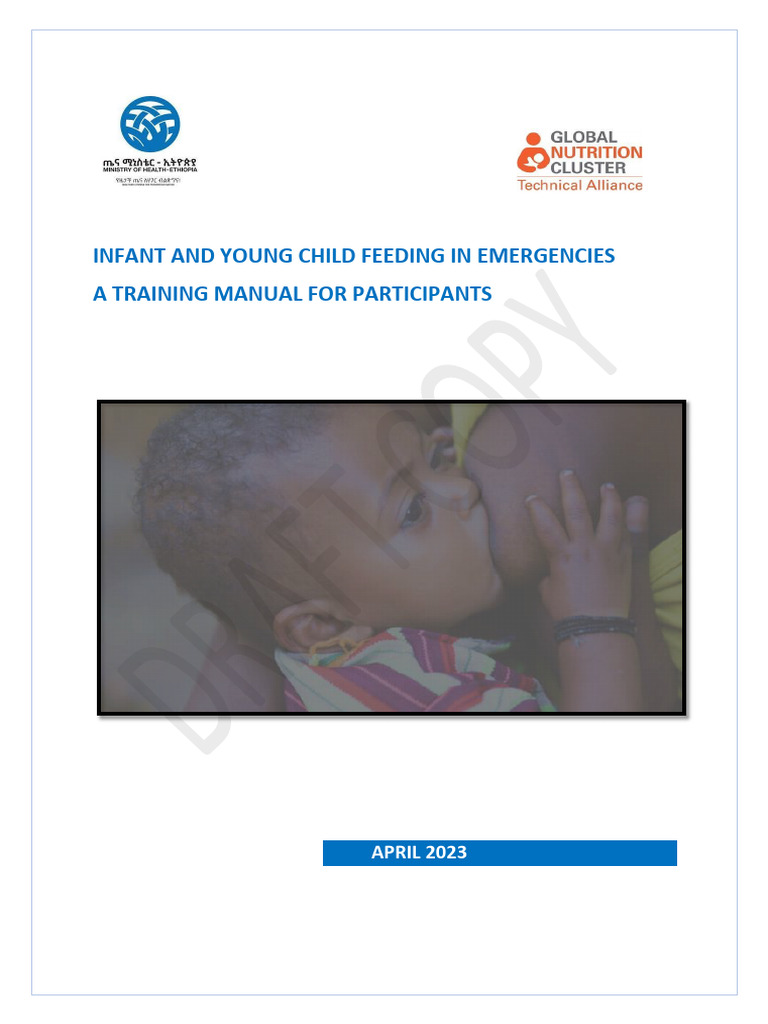 IYCF - E Training Participants Manual | PDF