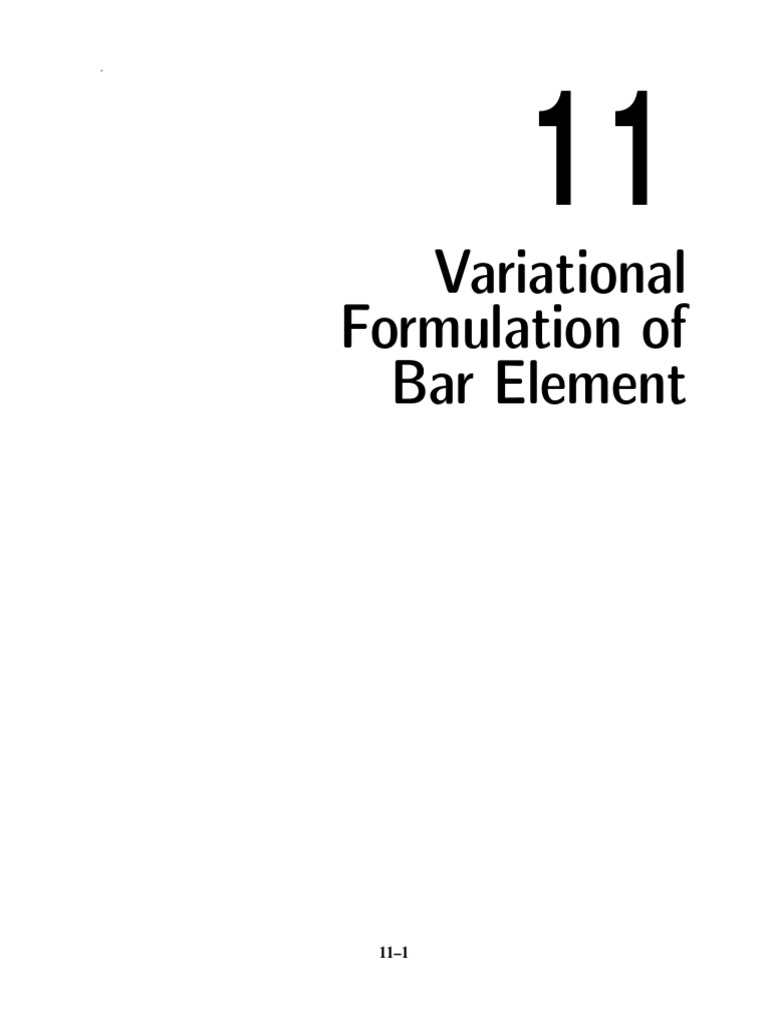 Variational Formulation of Bar Elements | PDF | Finite Element Method ...