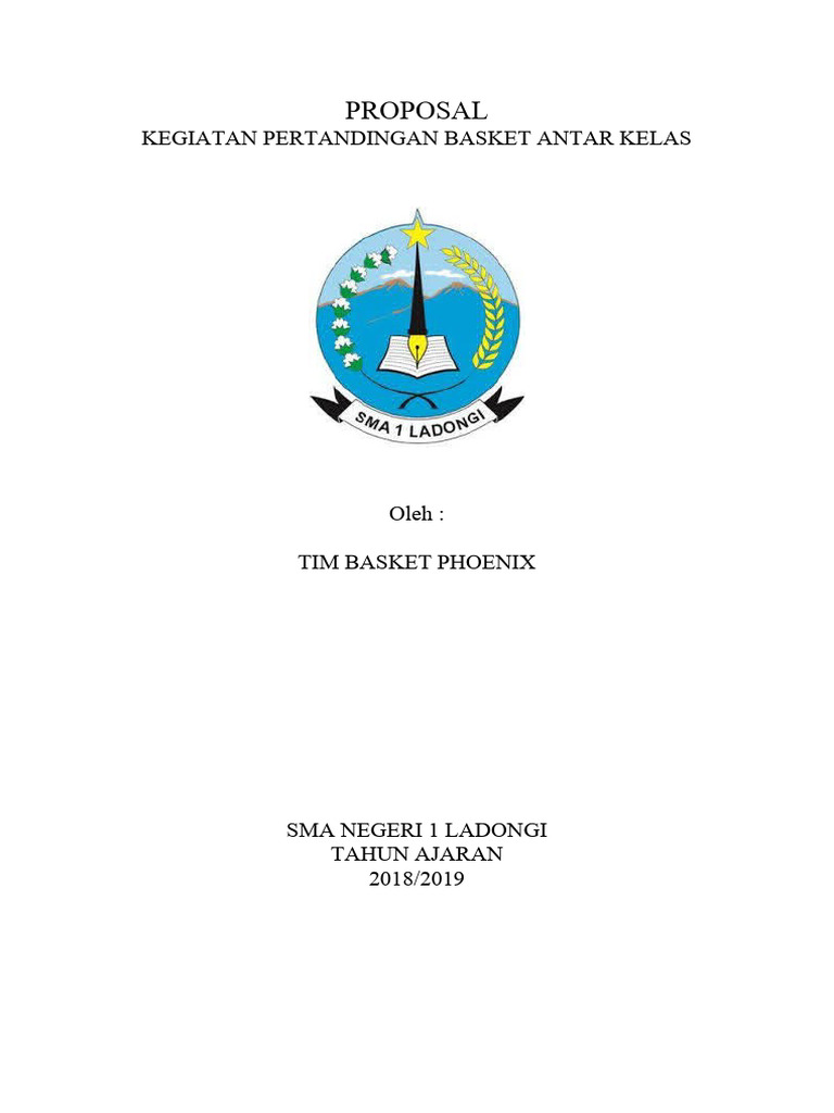 Proposal Pertandingan Basket SMA 1 Ladongi | PDF | Olahraga & Rekreasi ...