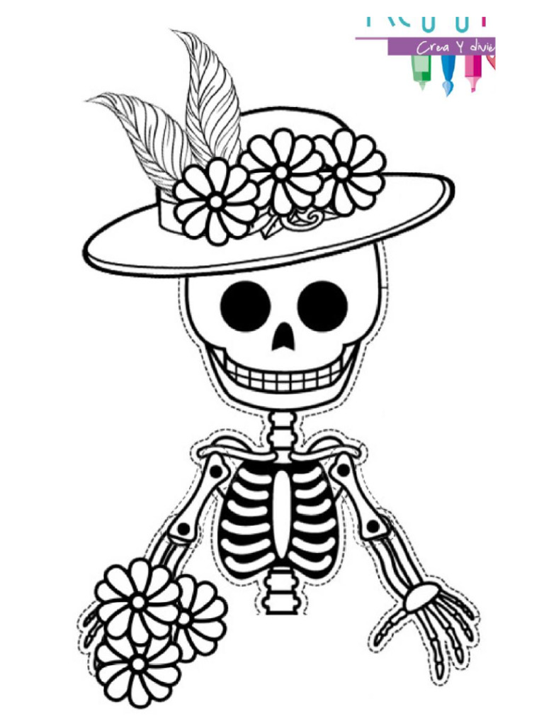 Calavera Molde para Papel | PDF