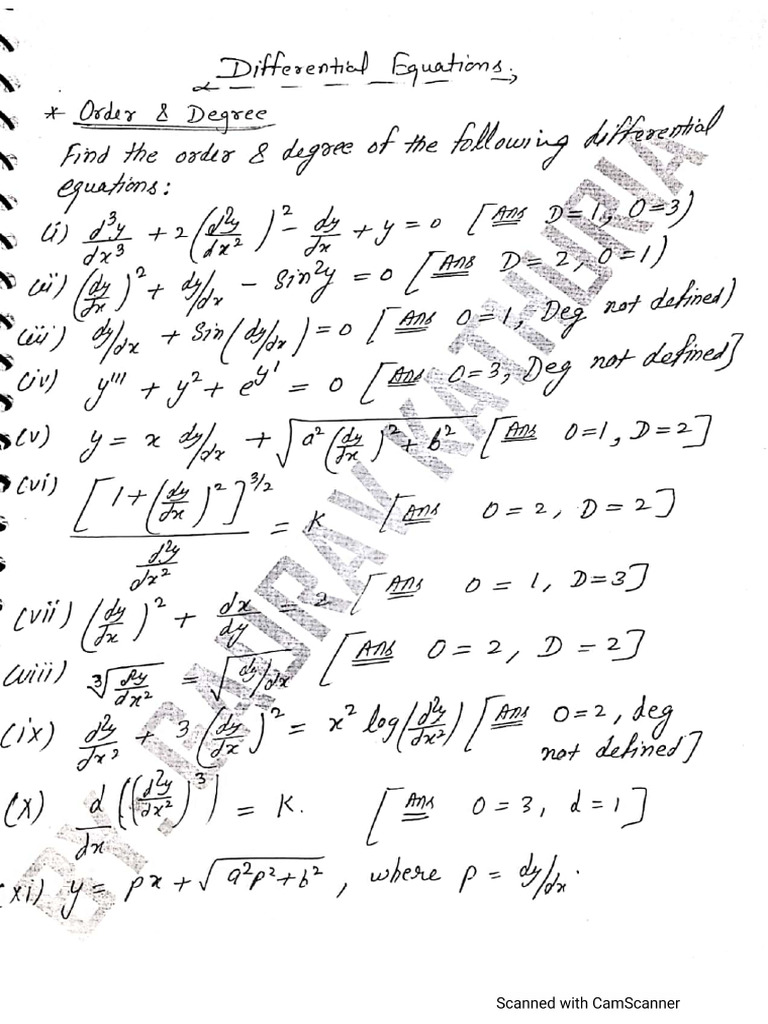 Differential Equations Assignment | PDF
