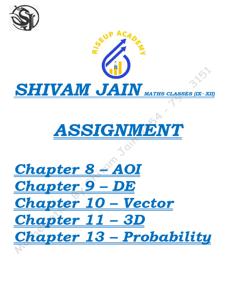 CH 8 9 10 11 13 Assignment | PDF | Teaching Methods & Materials