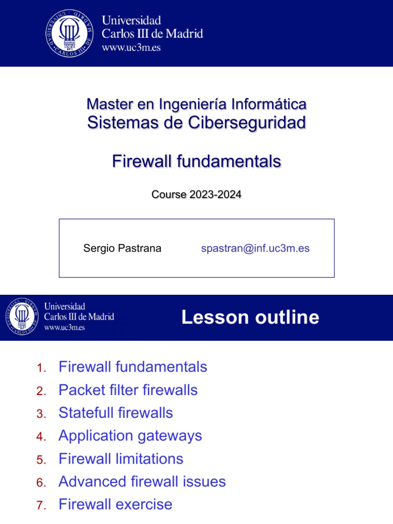 Firewalls 1 | PDF | Computer Network | Port (Computer Networking)