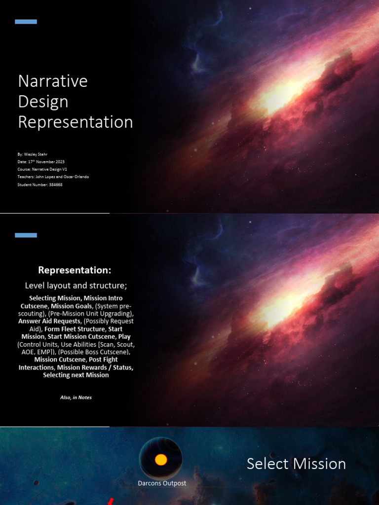 Narrative Design Representation | PDF