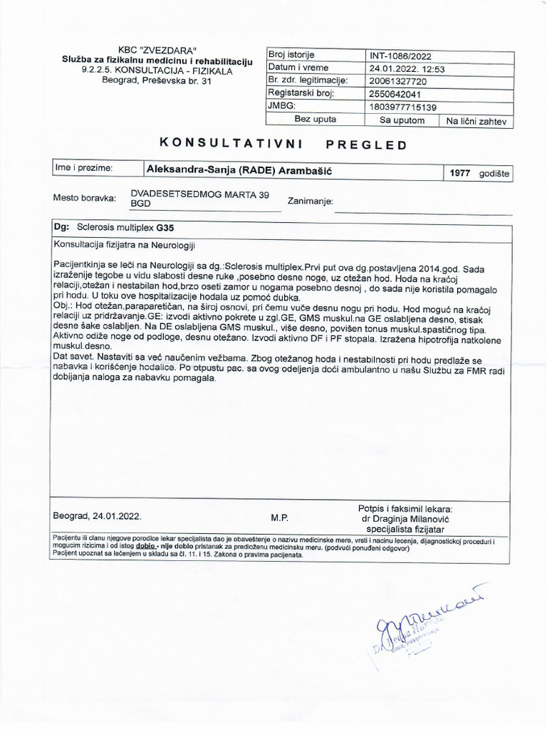 KP DR - Milanovic 24.01.2022 | PDF