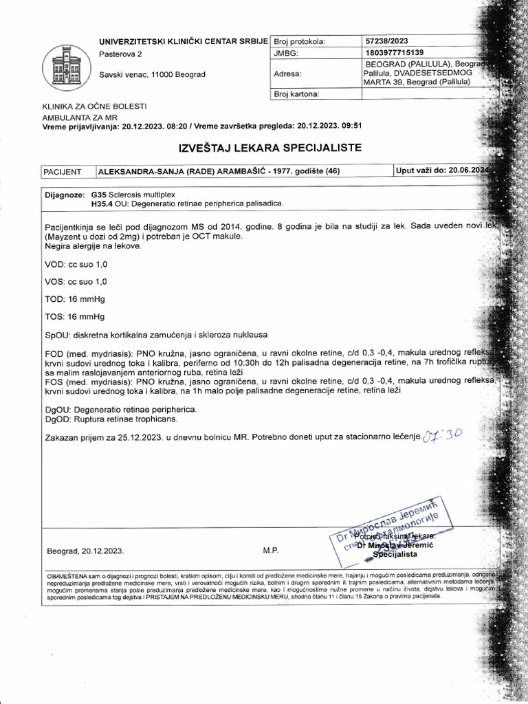 Oftamolog Uks | PDF