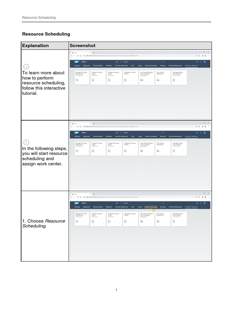 Resource Scheduling | PDF