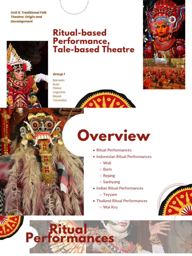Ritual-Based Performance, Tale-Based Theatre | PDF