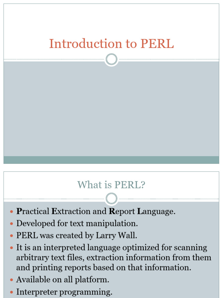 5 Perl | Download Free PDF | Perl | Computer File 5 Perl | Download Free PDF | Perl | Computer File