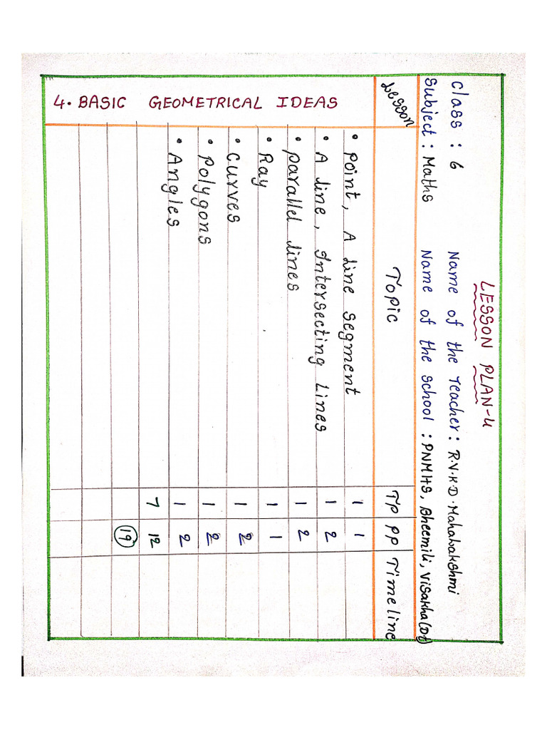 Class 6 Basic Geometrical Ideas | PDF | Geometry | Mathematics