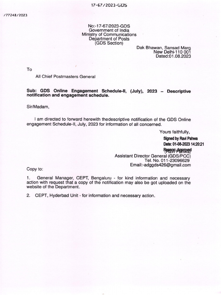 Notification 2023 - July | PDF