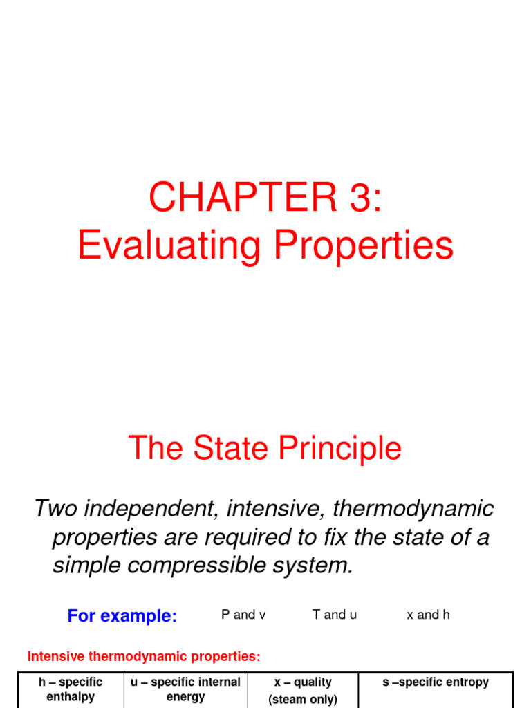 Termodinamica ch03 | PDF | Phase (Matter) | Enthalpy