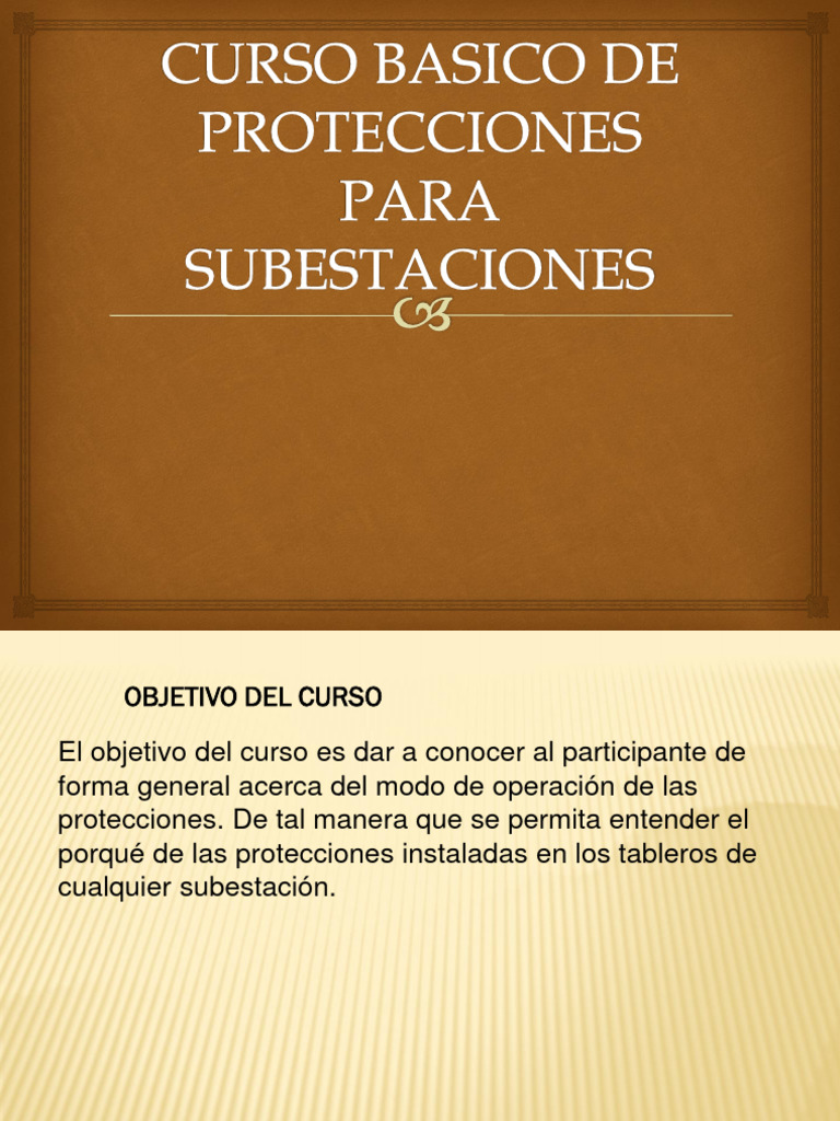 Manual Curso Protecciones para Subestaciones | PDF