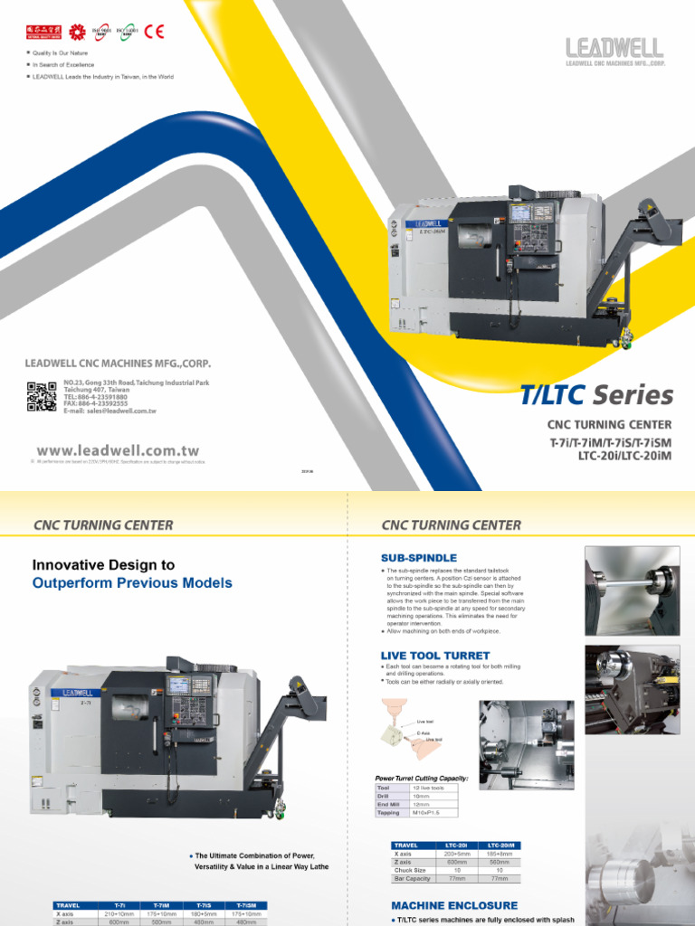 Leadwell T-7i.ltc-20i Series | PDF