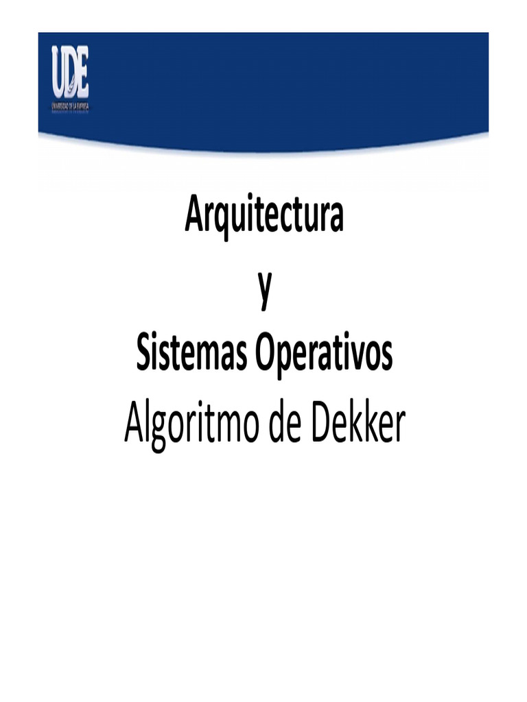 Algoritmo de Dekker | PDF